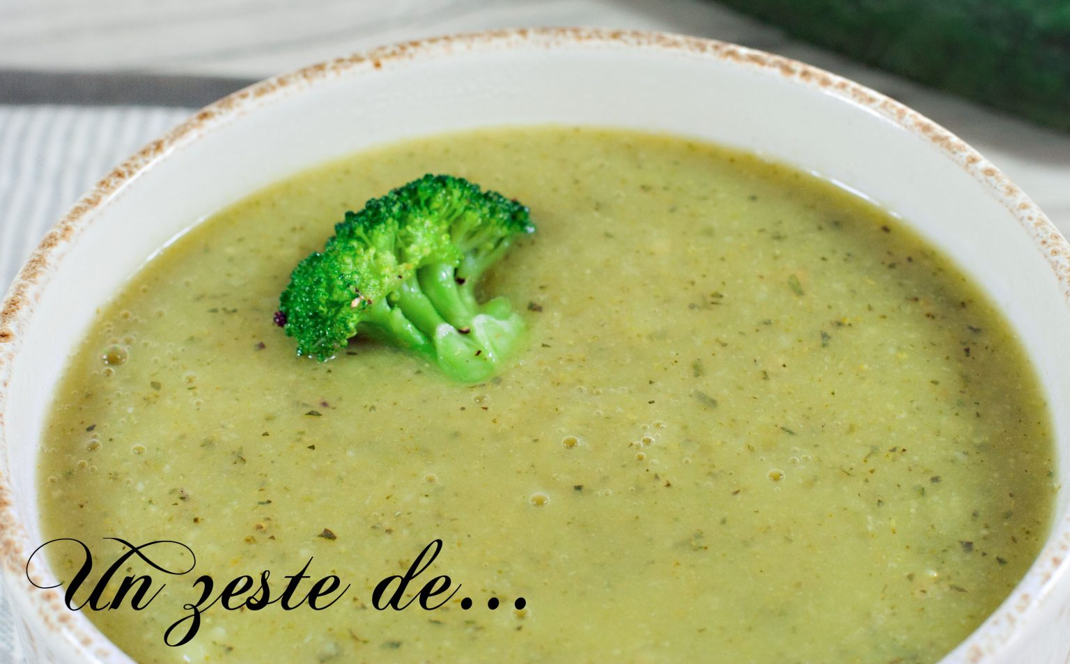 Velouté brocoli et courgette