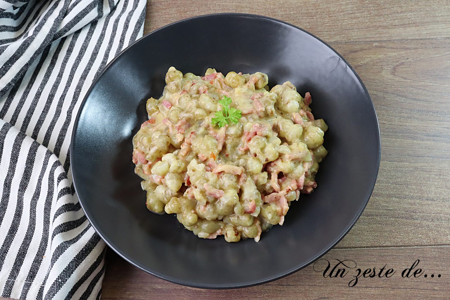 Crosnes façon carbonara
