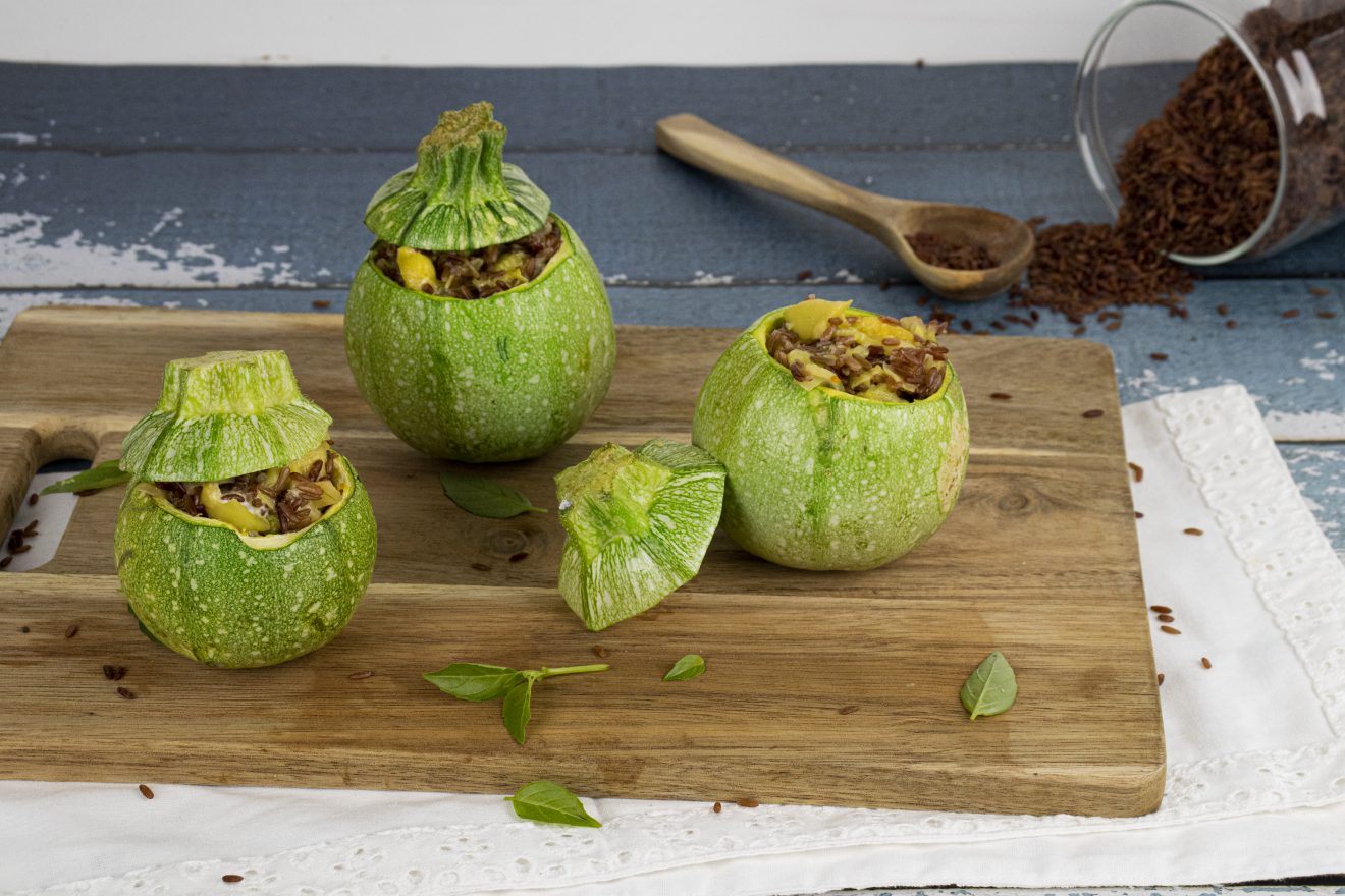 Délicieuse recette de Courgette farcie au riz rouge
